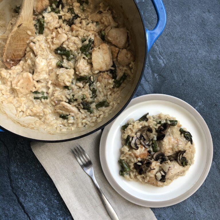 Chicken Marsala Risotto • Fancy Apron
