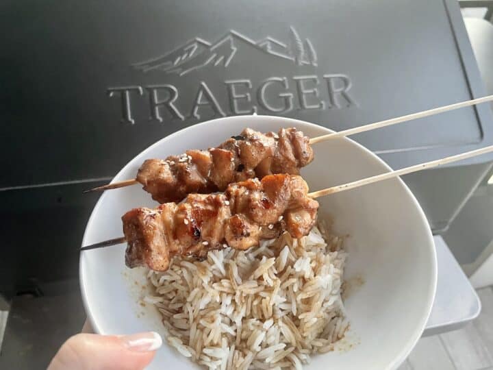 Chinese Chicken on a Stick Recipe • Fancy Apron