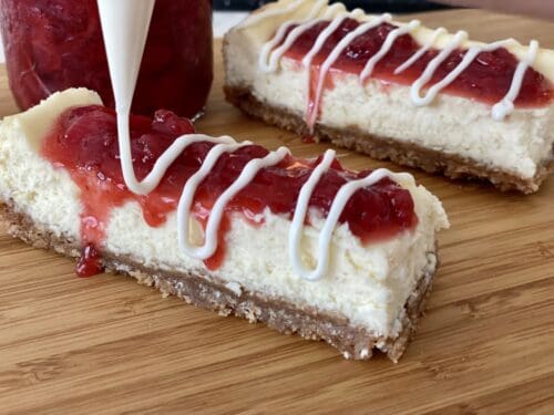 Philadelphia Strawberry Cheesecake Snack Bars Recipe • Fancy Apron