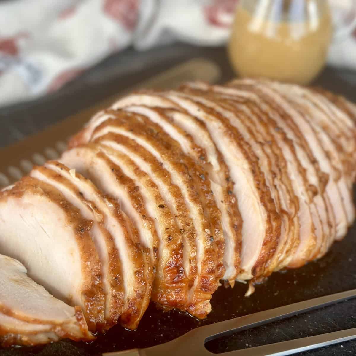 No Brine Smoked Turkey Breast on a Traeger Grill • Fancy Apron