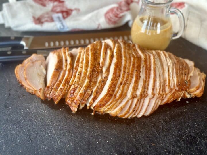 No Brine Smoked Turkey Breast on a Traeger Grill • Fancy Apron