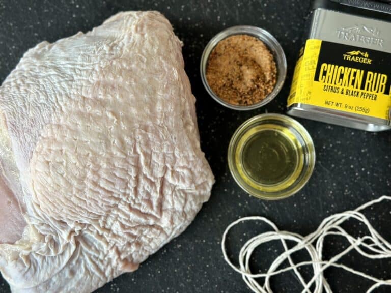 No Brine Smoked Turkey Breast on a Traeger Grill • Fancy Apron