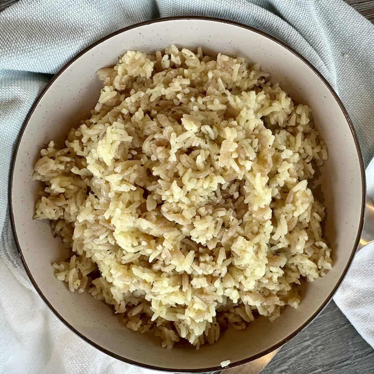 Easy Rice Pilaf Recipe with Orzo • Fancy Apron
